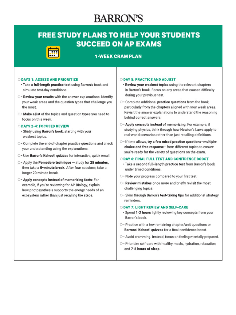 Barron Study 3 | PDF