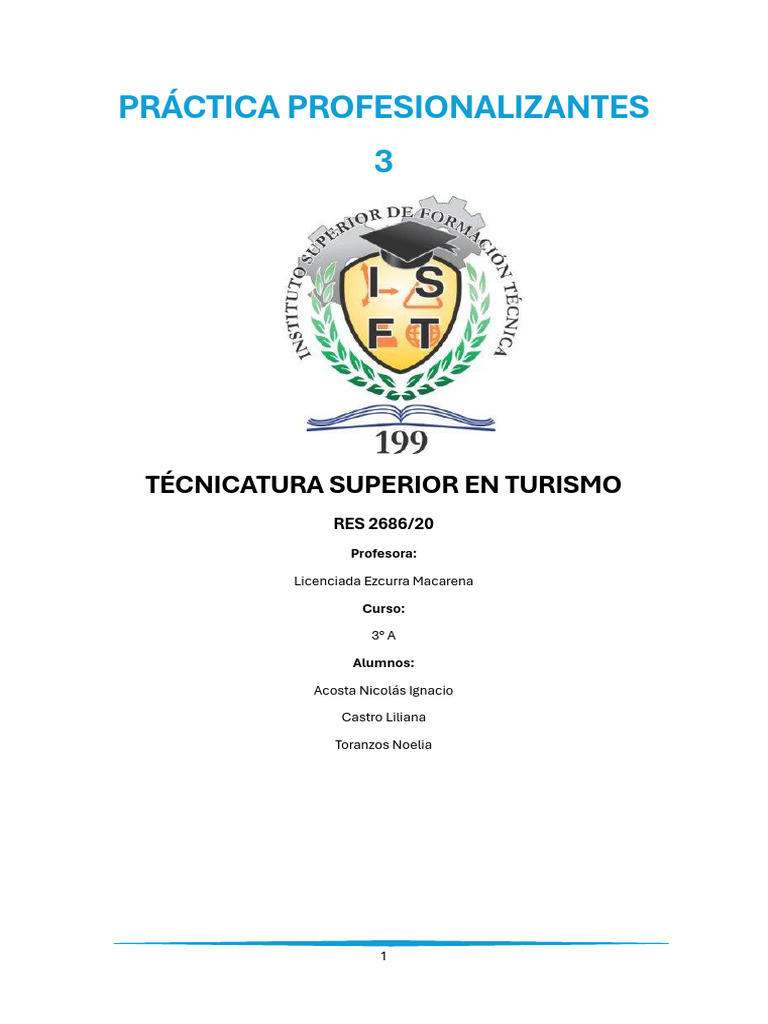 TPG Interdisciplinario Tecnicaturas - PP3 | PDF | Turismo | Sustentabilidad
