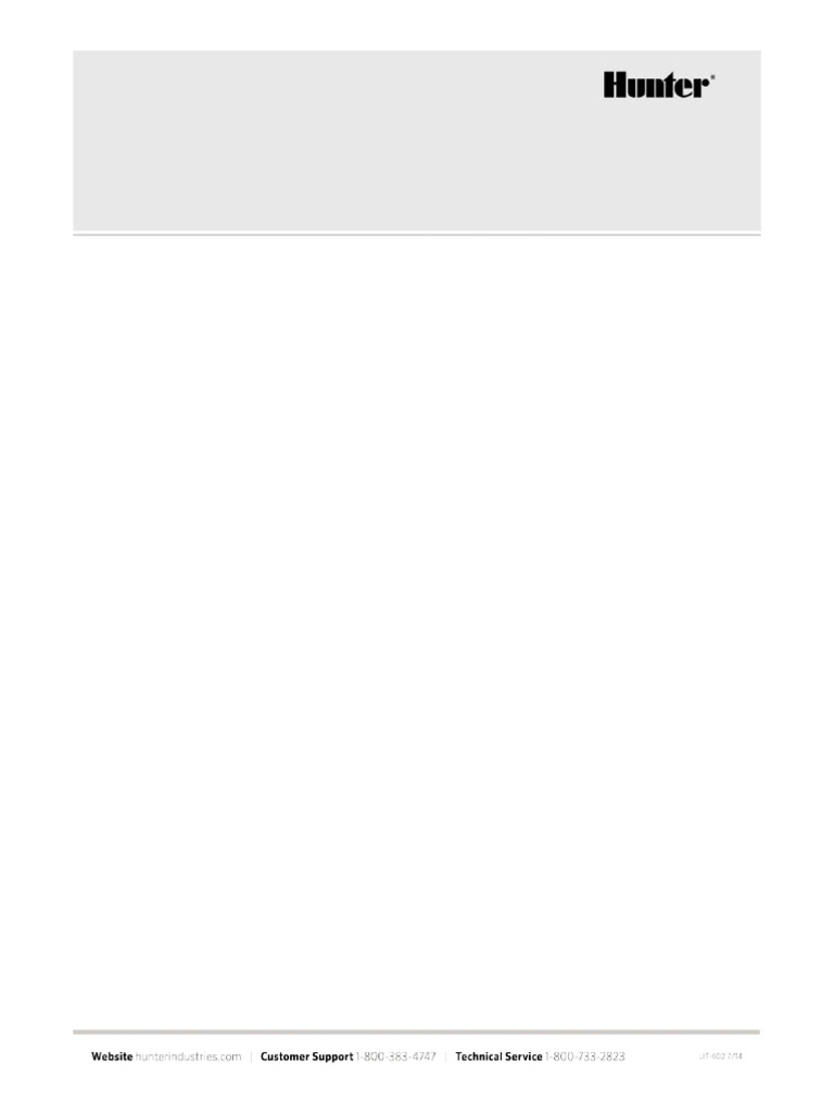 901-708 - Hunter Industries - Node Controller_ NODE-X00 | PDF