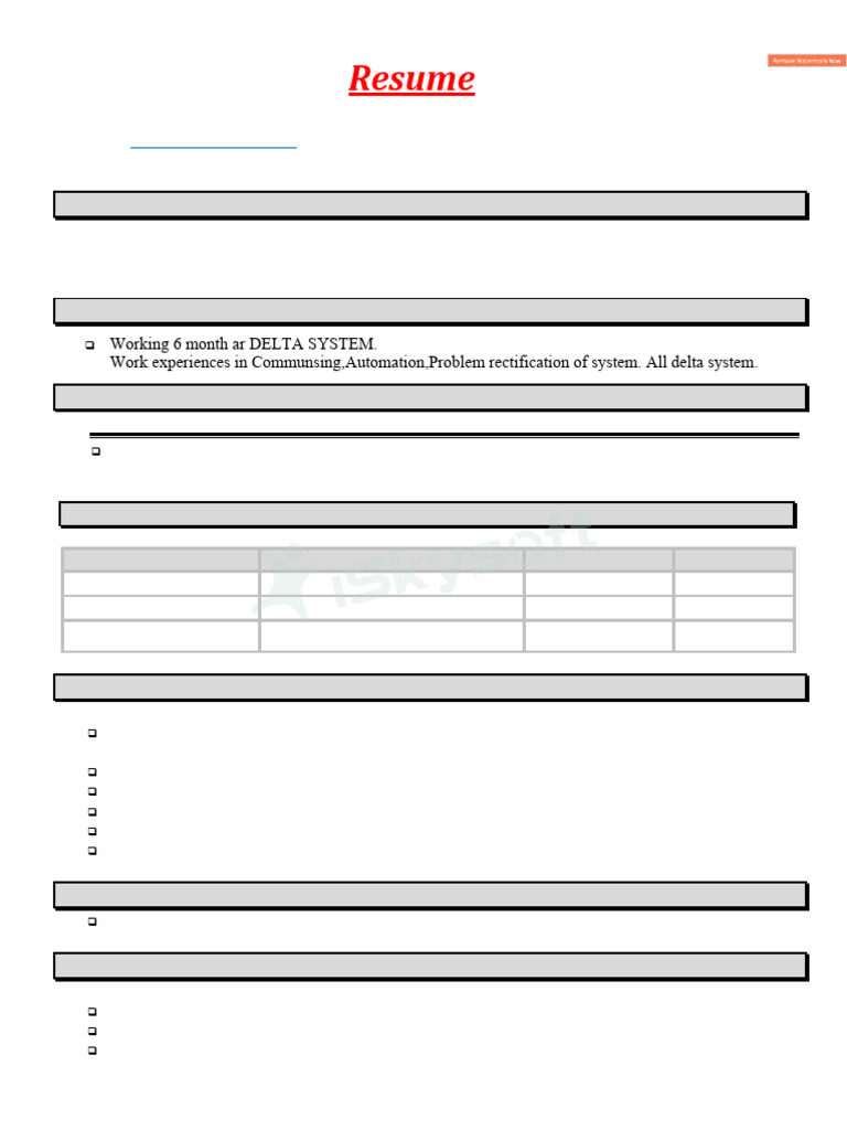 Gaurav Singh's Professional Resume | PDF