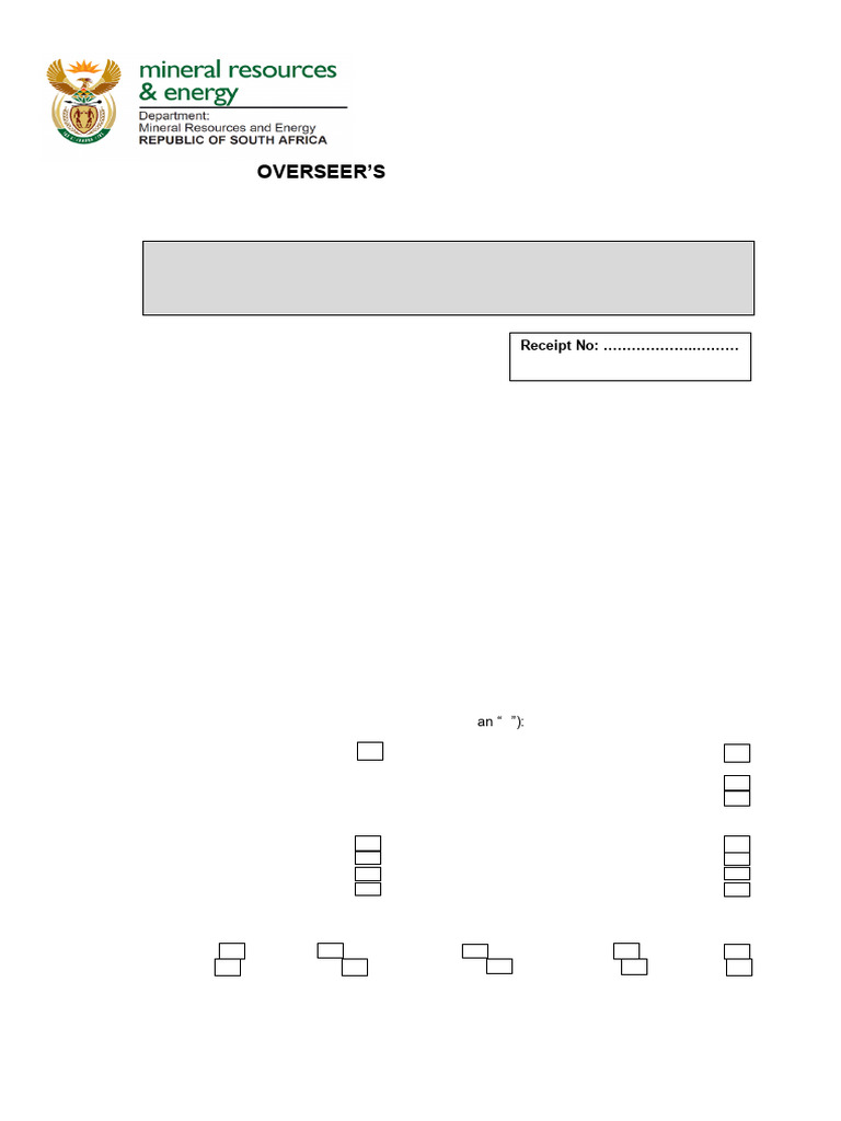 DMRE 71 MOCC Application Form For Examination | PDF | Mining