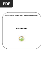 Botany Revised-Msc-Syllabus Approved 4.2.2025 | PDF | Botany | Life ...