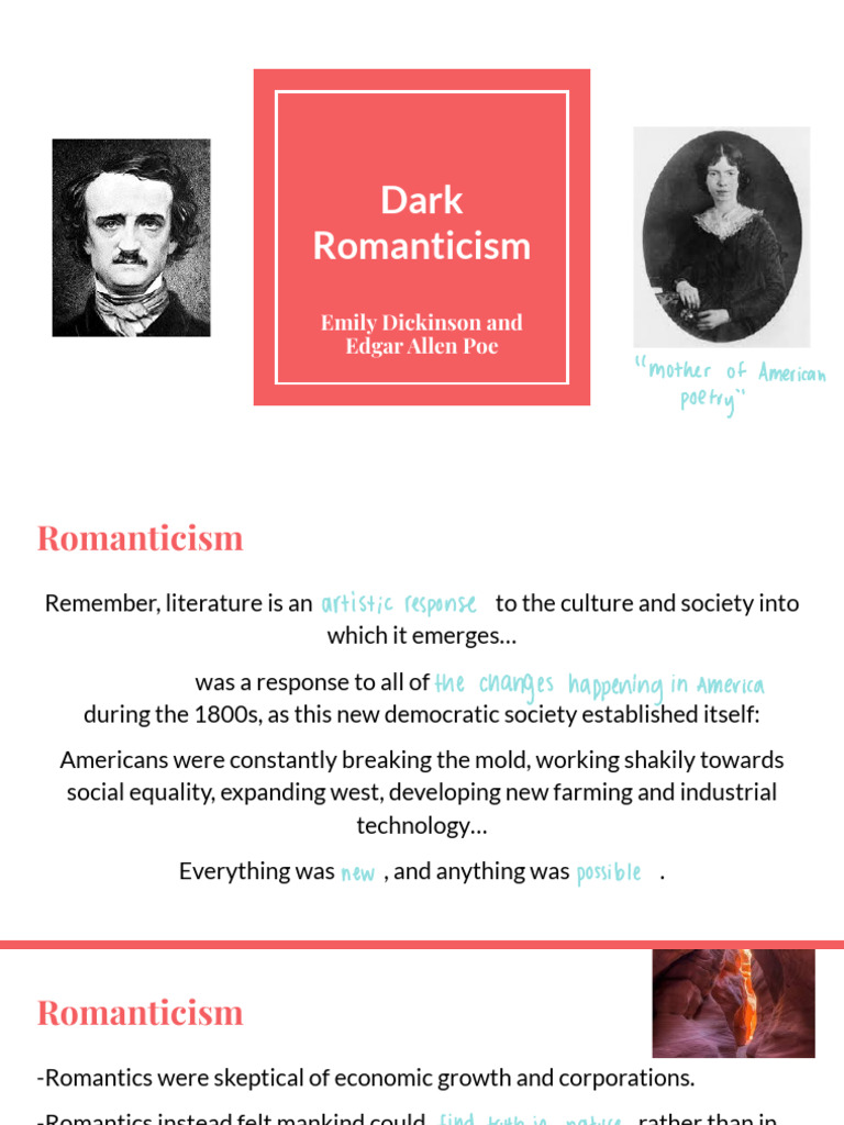 2025 Dark Romanticism Student Notes | PDF | Romanticism