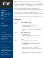 Chief Cook Job Description | PDF