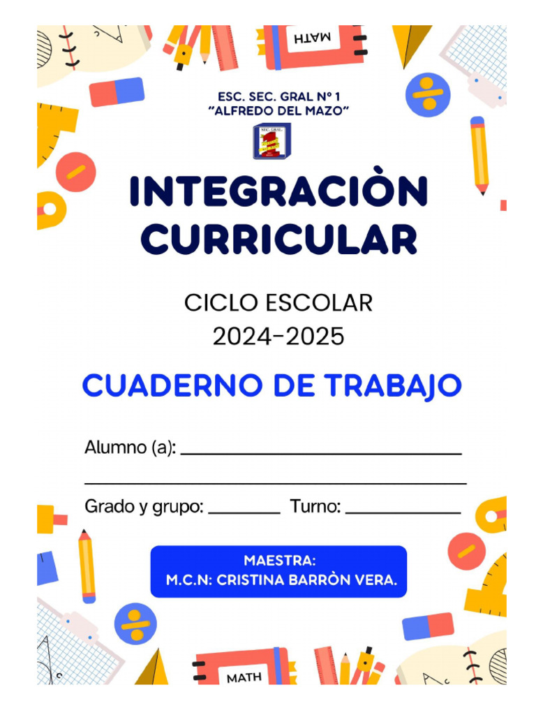 Actividades de Integración Curricular Secundaria | PDF | Sicología ...