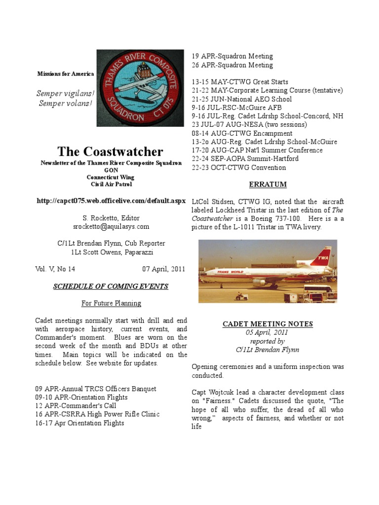 Thames River Squadron - 04/07/11 | PDF | Aviation | Unrest