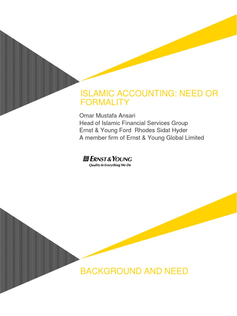 Islamic Accounting Need or Formality | PDF | Islamic Banking And ...