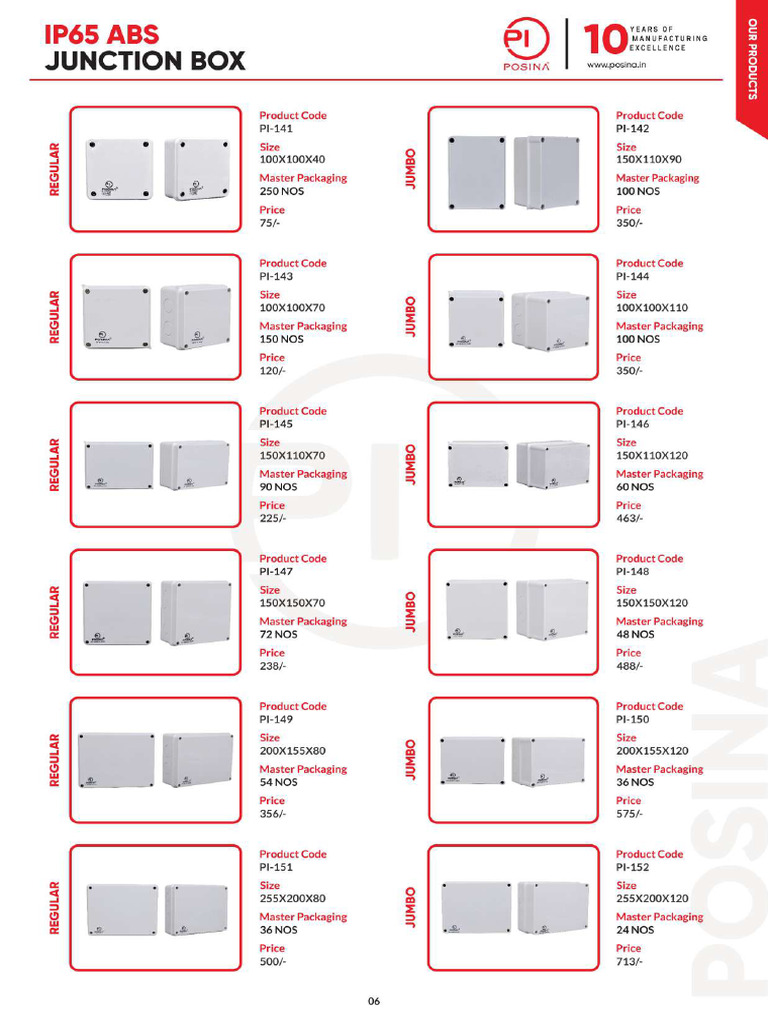 Posina Junction Box | PDF