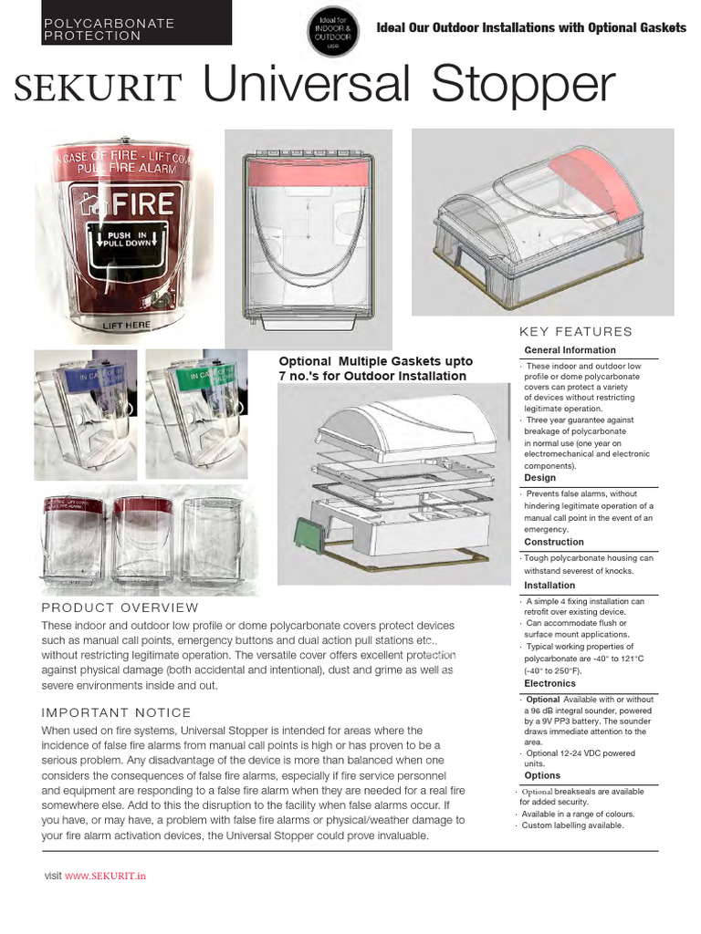 Sek-400 MCP PROTECTION COVER | PDF | Equipment