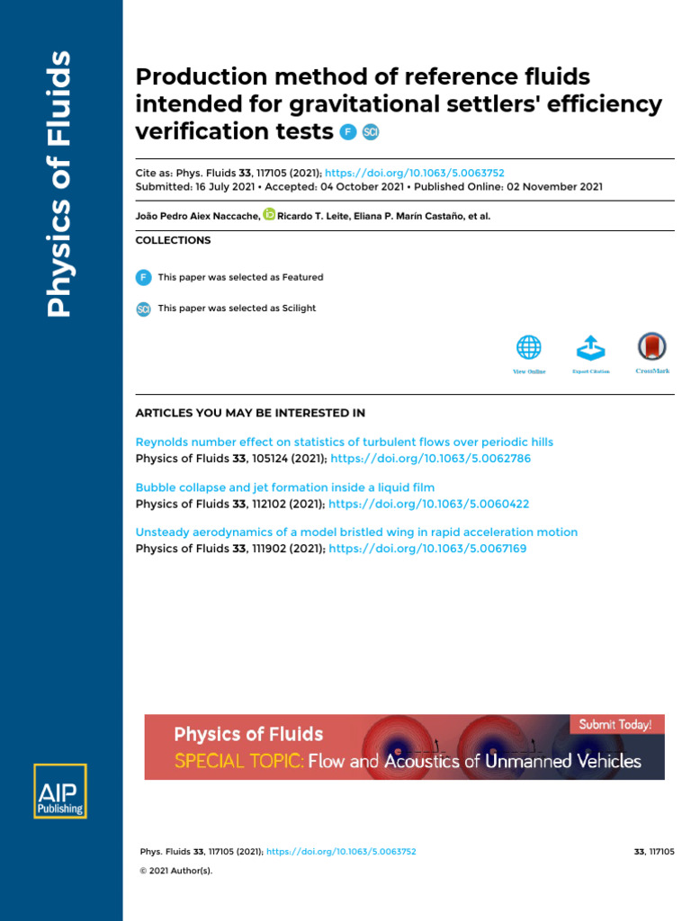 Production Method of Reference Fluids in | PDF | Emulsion | Mechanical ...
