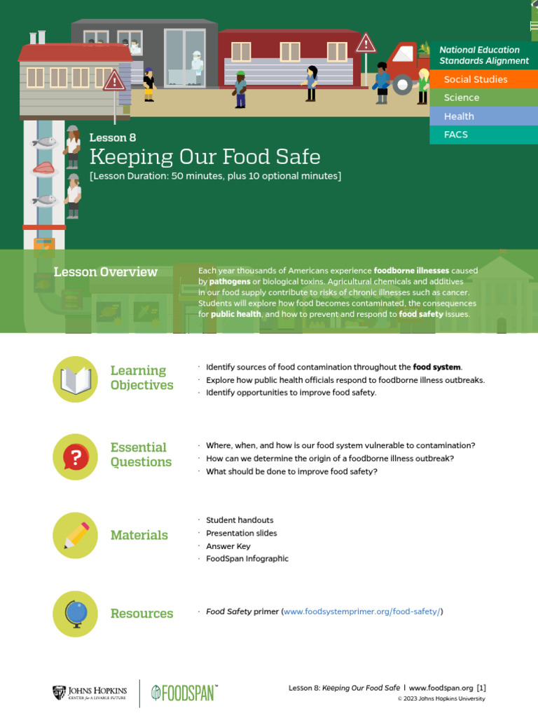 Food Safety and Contamination Awareness | PDF | Food Safety | Foodborne ...