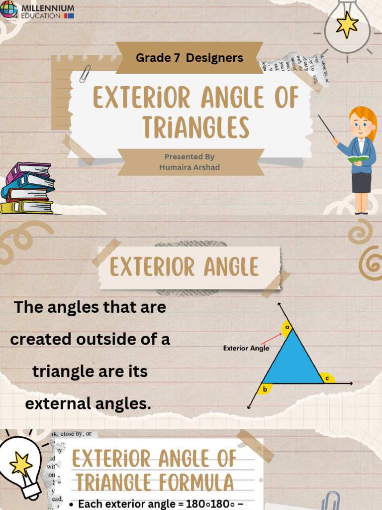Exterior Angle of Triangle | PDF
