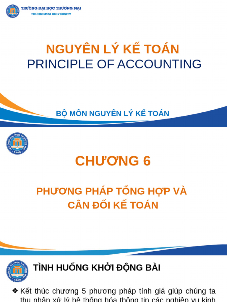 Chuong 6. Pp Tong Hop Va Can Doi Ke Toan | PDF