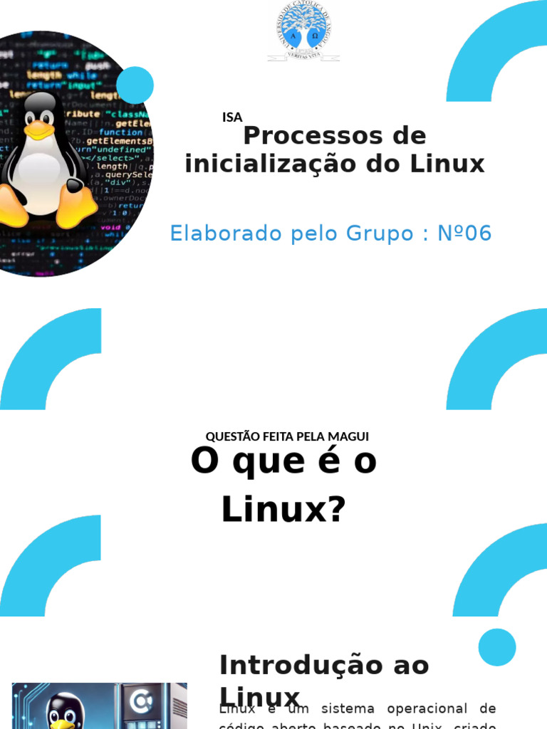 Processo de Inicialização Configuração de Hardware Processos de Sistema ...