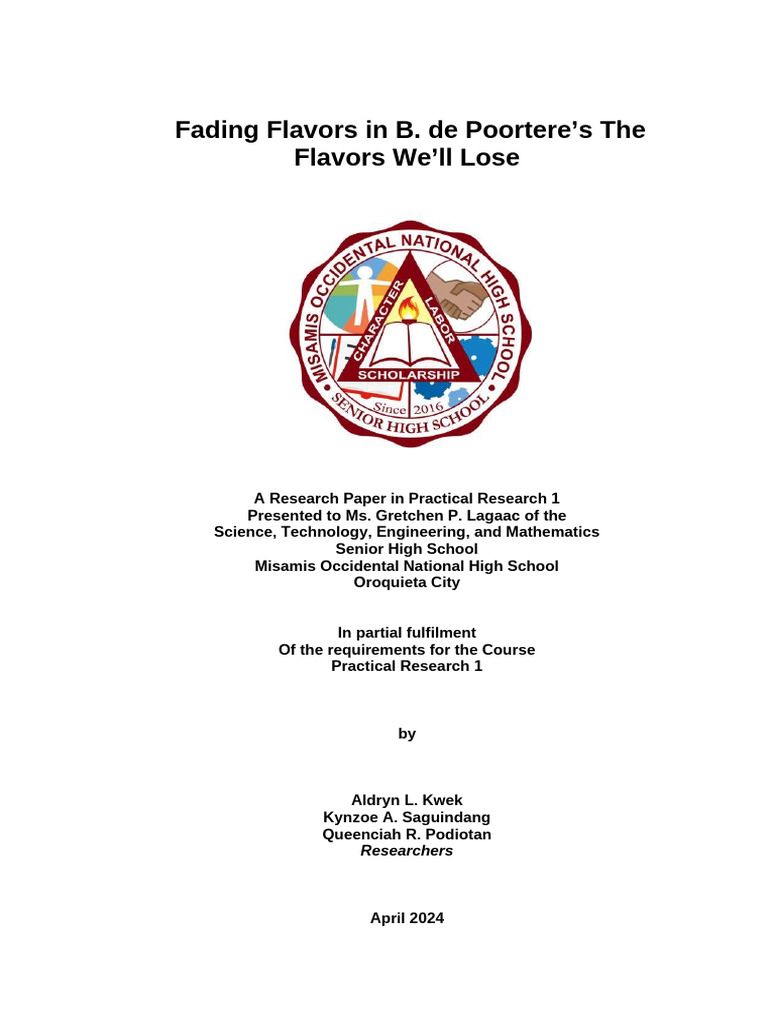 FADING-FLAVORS_FullFile_05-18-24 (1) | PDF | Climate Change | Narrative