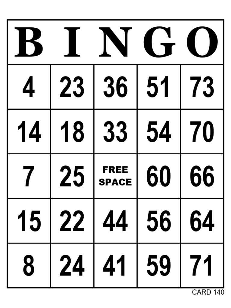 Bingo Cards Black 500pg1up-140 | PDF