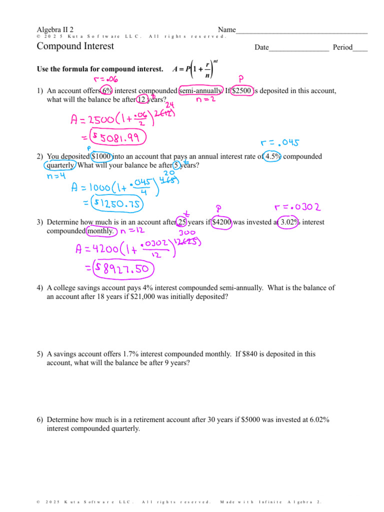 Kami Export - Compound Interest (II 2) | PDF
