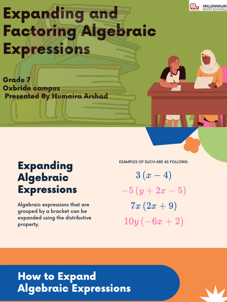 Expanding and Factoring Algebraic Expressions Gradde 7 | PDF | Bracket ...