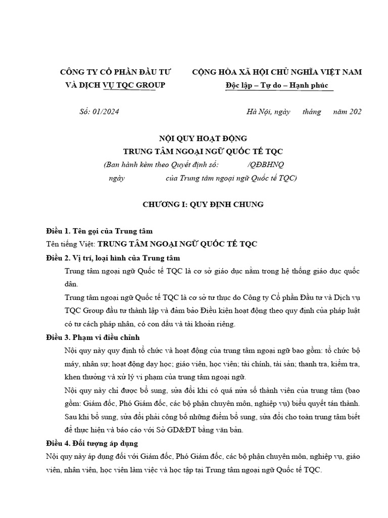 TQC - N I Quy Lao Đ NG | PDF