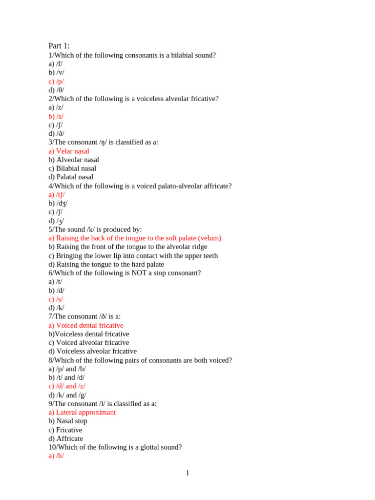 Phonetics and Phonology Assignment 3 | PDF | Phonetics | Human Voice