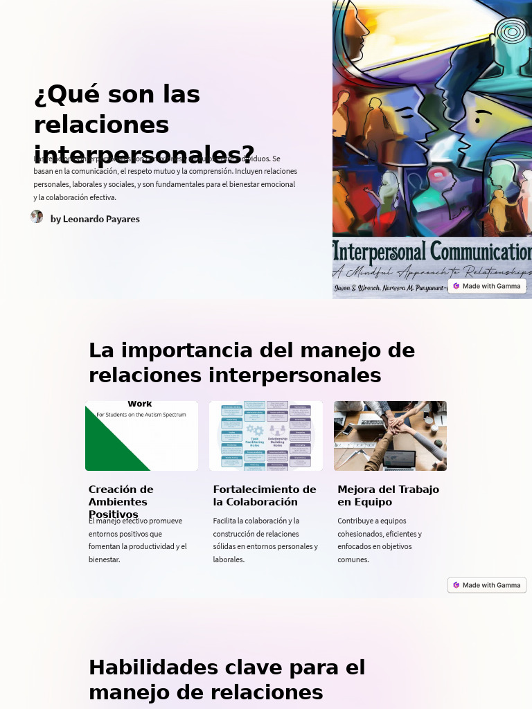 Que Son Las Relaciones Interpersonales | PDF | Empatía | Las emociones