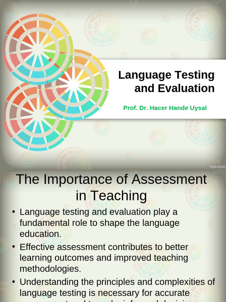Types of Language Testing Explained | PDF | Educational Assessment ...