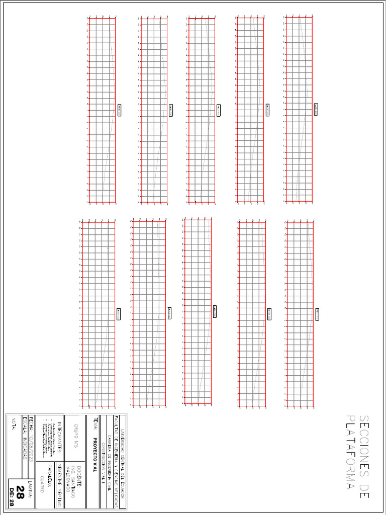 28 - Secciones Plataforma - Formato A2 | PDF