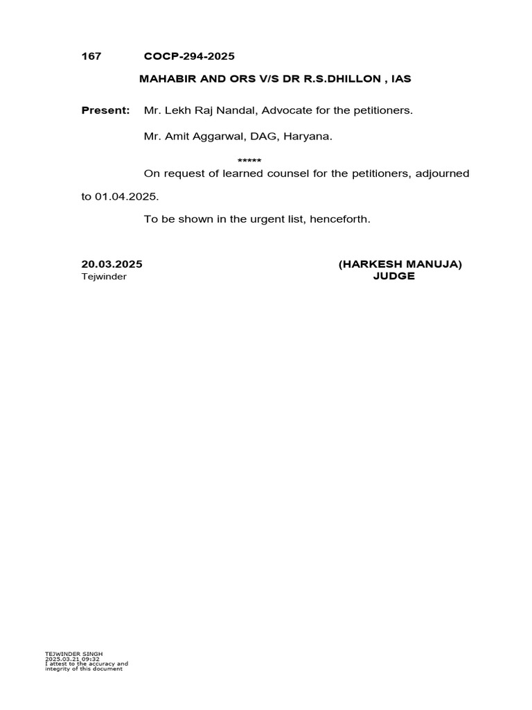 Cocp 294 2025 20 03 2025 Interim Order | PDF