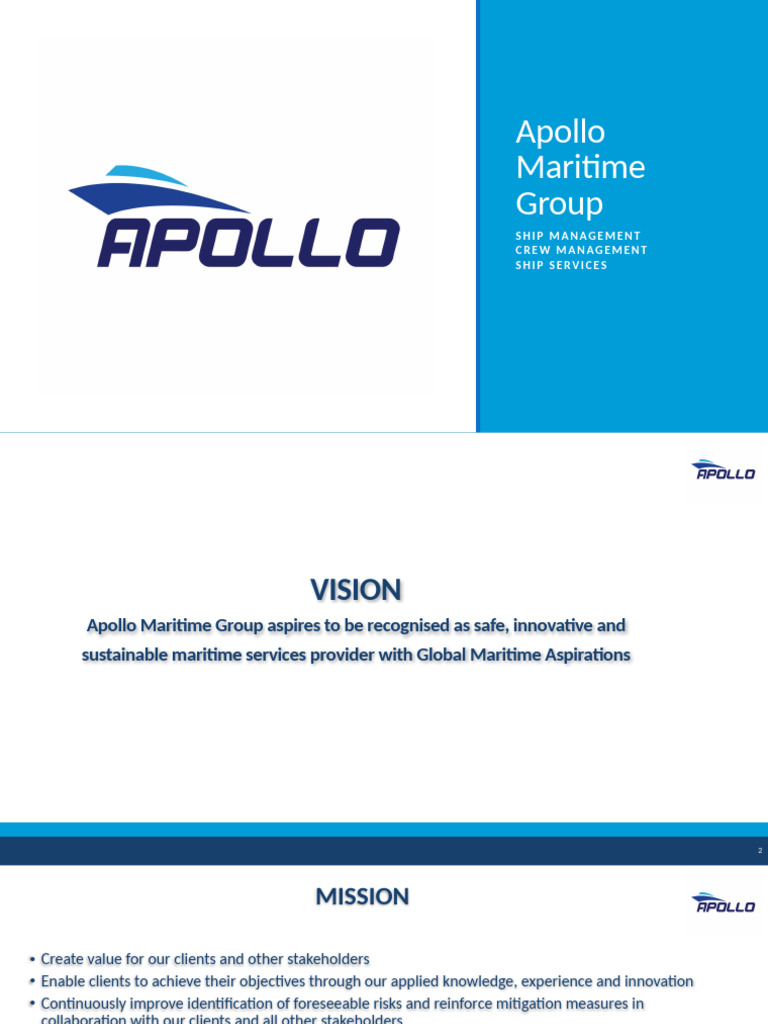 Apollo Maritime Group Master | PDF | Sustainability | Oil Tanker