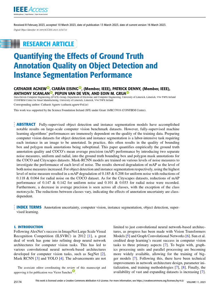 Quantifying The Effects of Ground Truth Annotation Quality On Object Detection and Instance ...