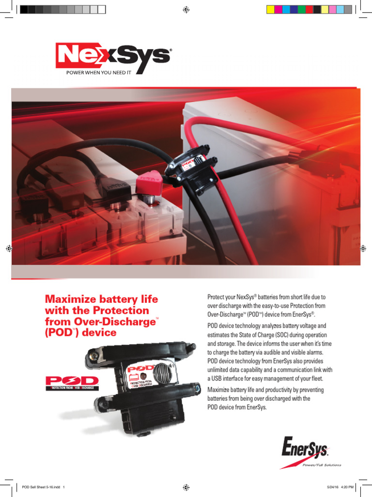 25.20 Protection From Over Discharge Pod Device Rev 5 16 Print | PDF ...