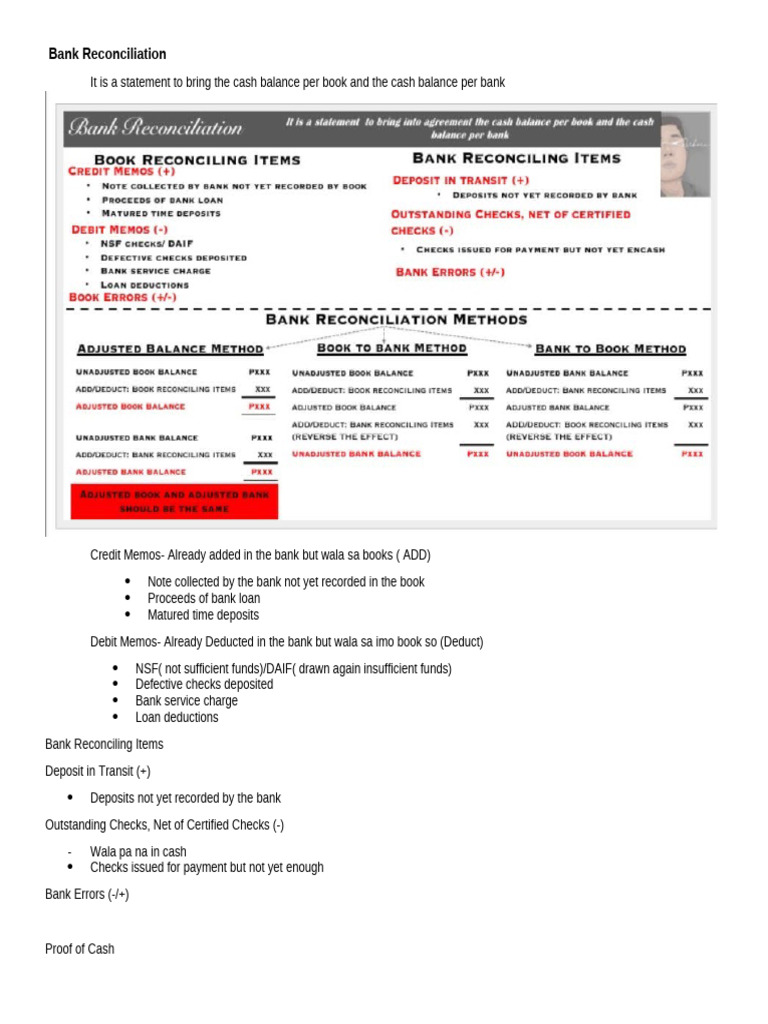 Bank Reconciliation | PDF