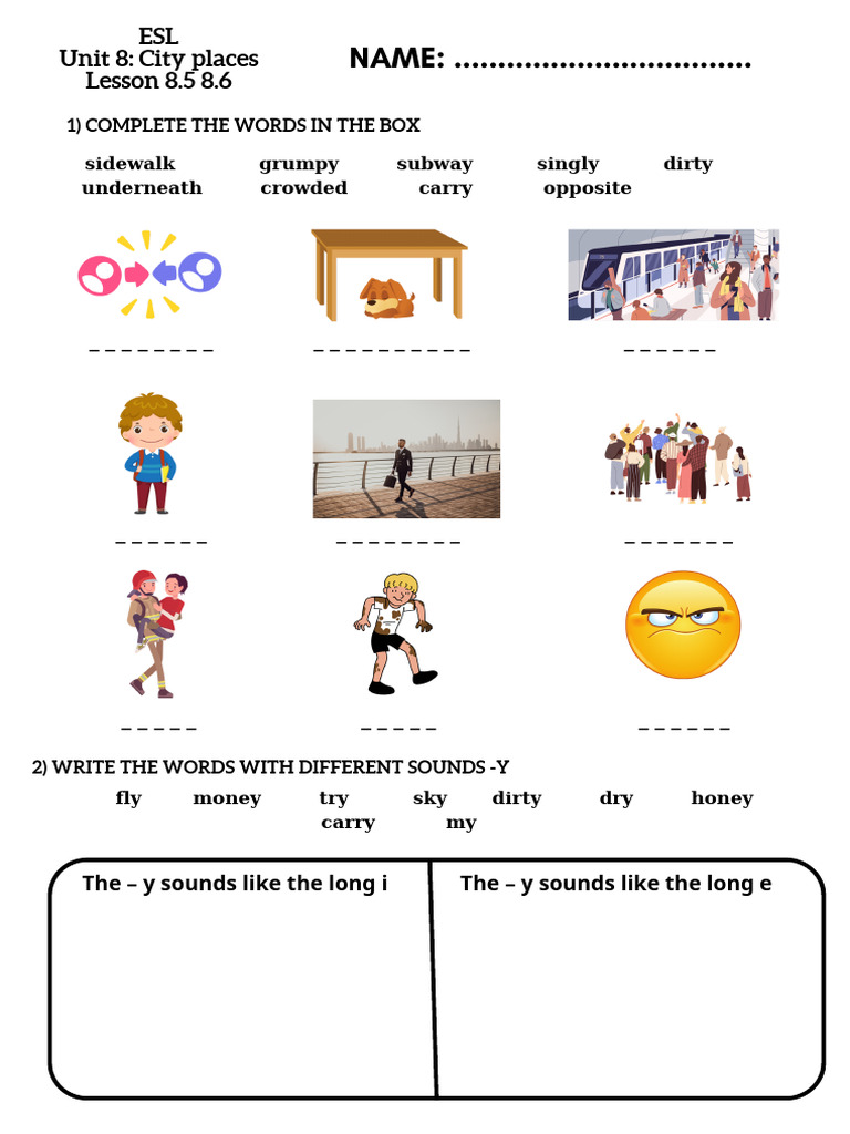 HW - ESL Unit 8 | PDF