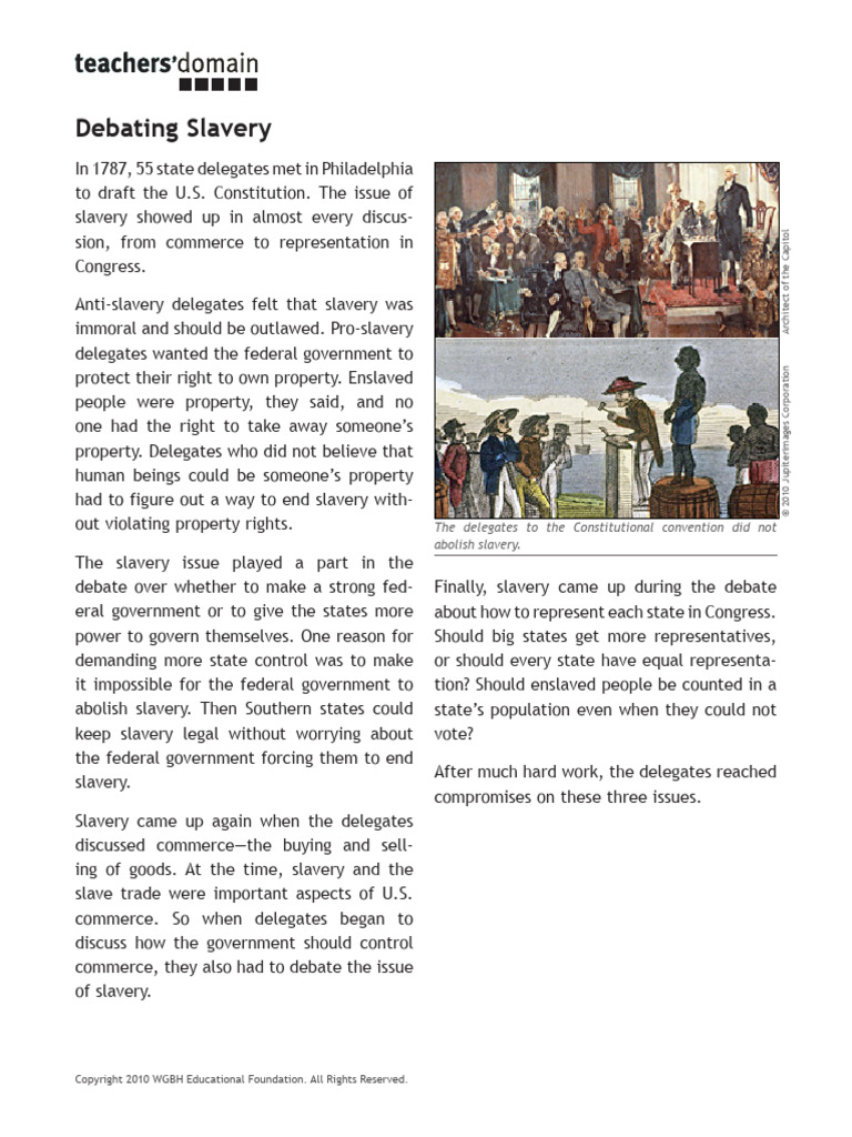 Midlit10 Doc Splslaveryreading | PDF | Slavery | Abolitionism In The ...