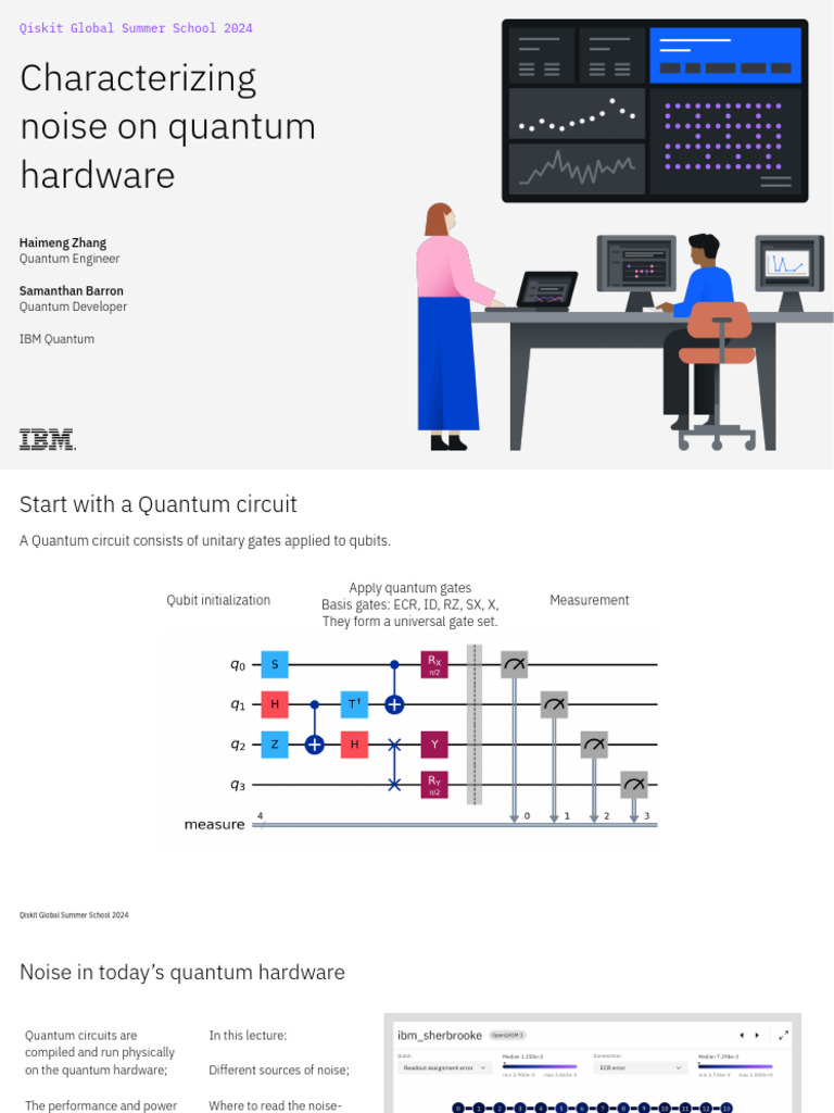 Lecture 3.1 - Hardware Noise | PDF | Quantum Computing | Theoretical ...
