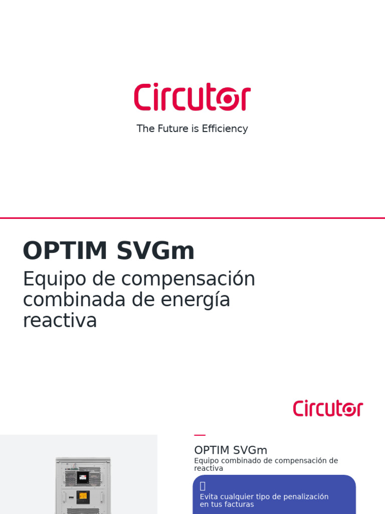 Presentación OPTIM SVGm | PDF | Energia electrica | Condensador
