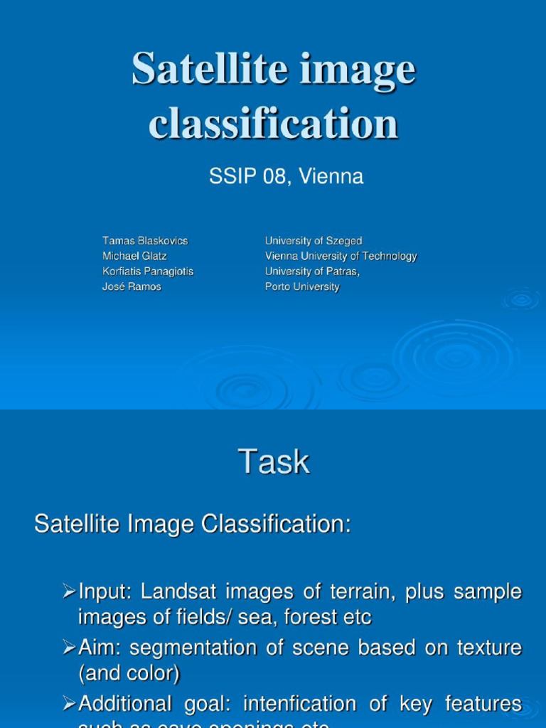 Satellite Image Classification | PDF