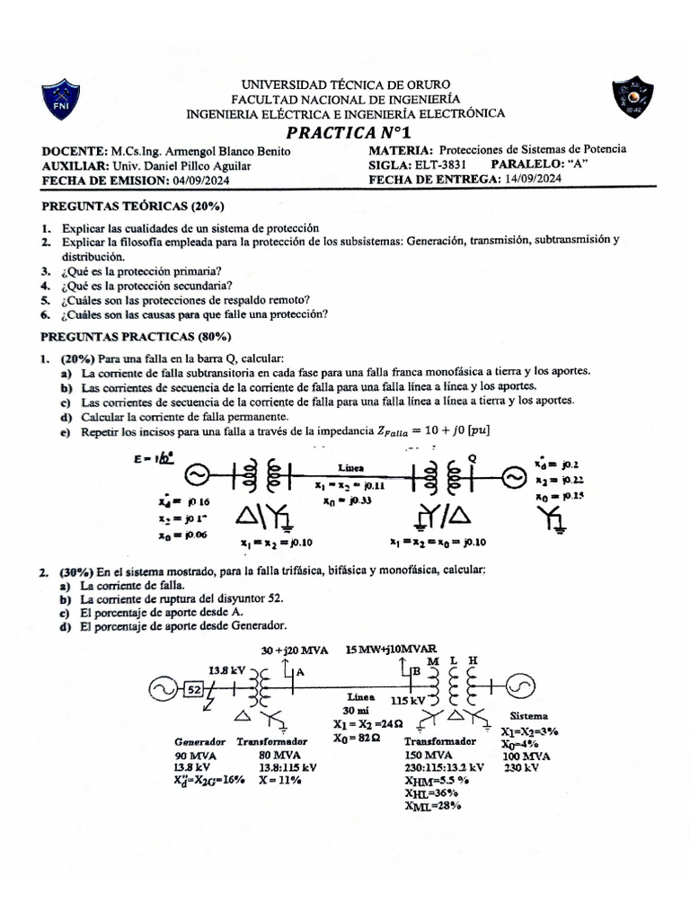 Practica N°1 ELT-3831 (2 - 2024) | PDF