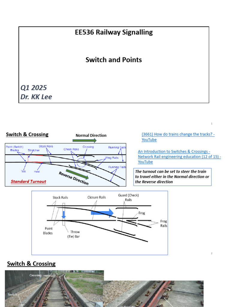 EE536-2025-Module 6 - Point Machines | PDF | Tools | Rail Transport