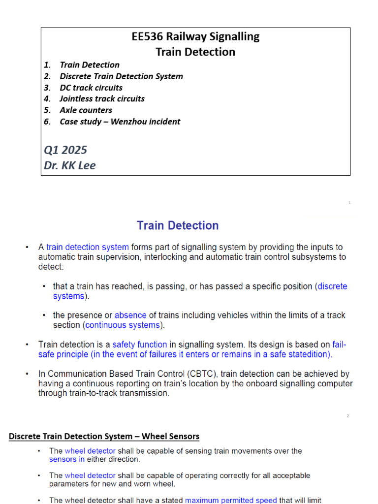 Railway Signalling and Track Circuits | PDF | Modulation | Electrical ...