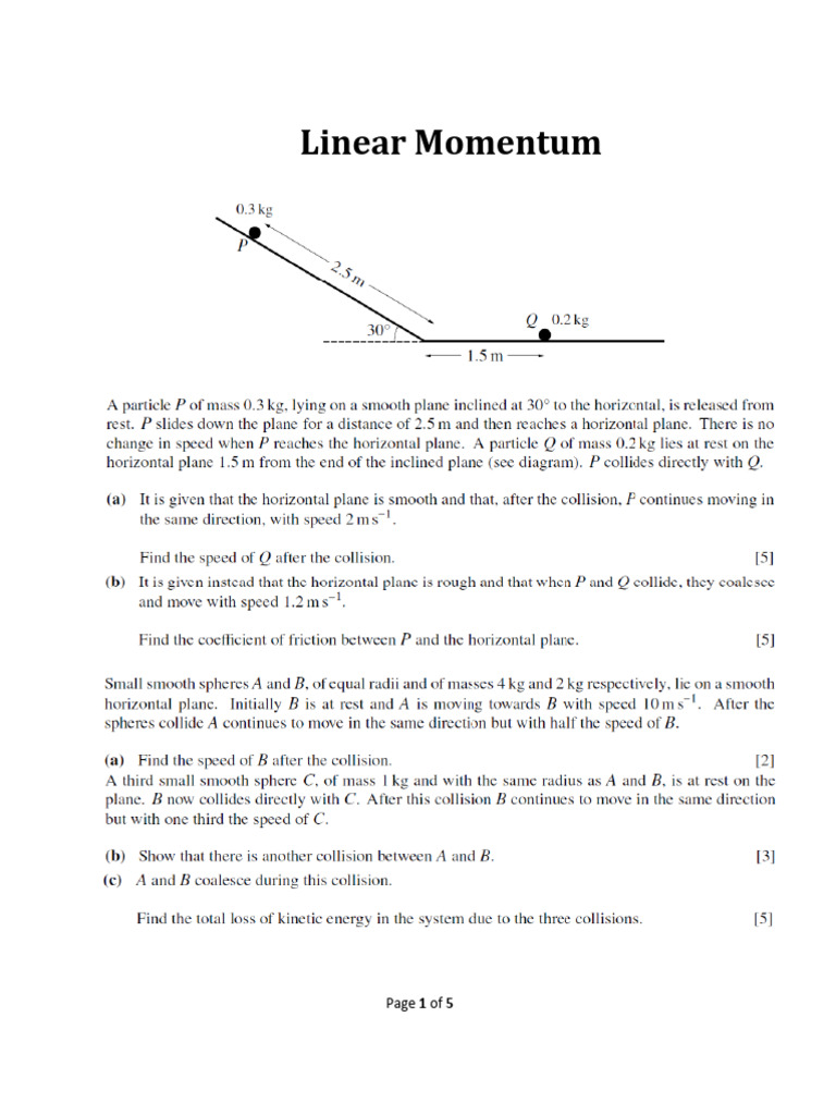 Linear Momentum | PDF