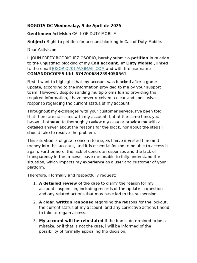 Señores Activision Call of Duty Movil | PDF