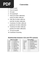 Basic Chemistry Conversion Cheat Sheet | PDF | Litre | Gallon
