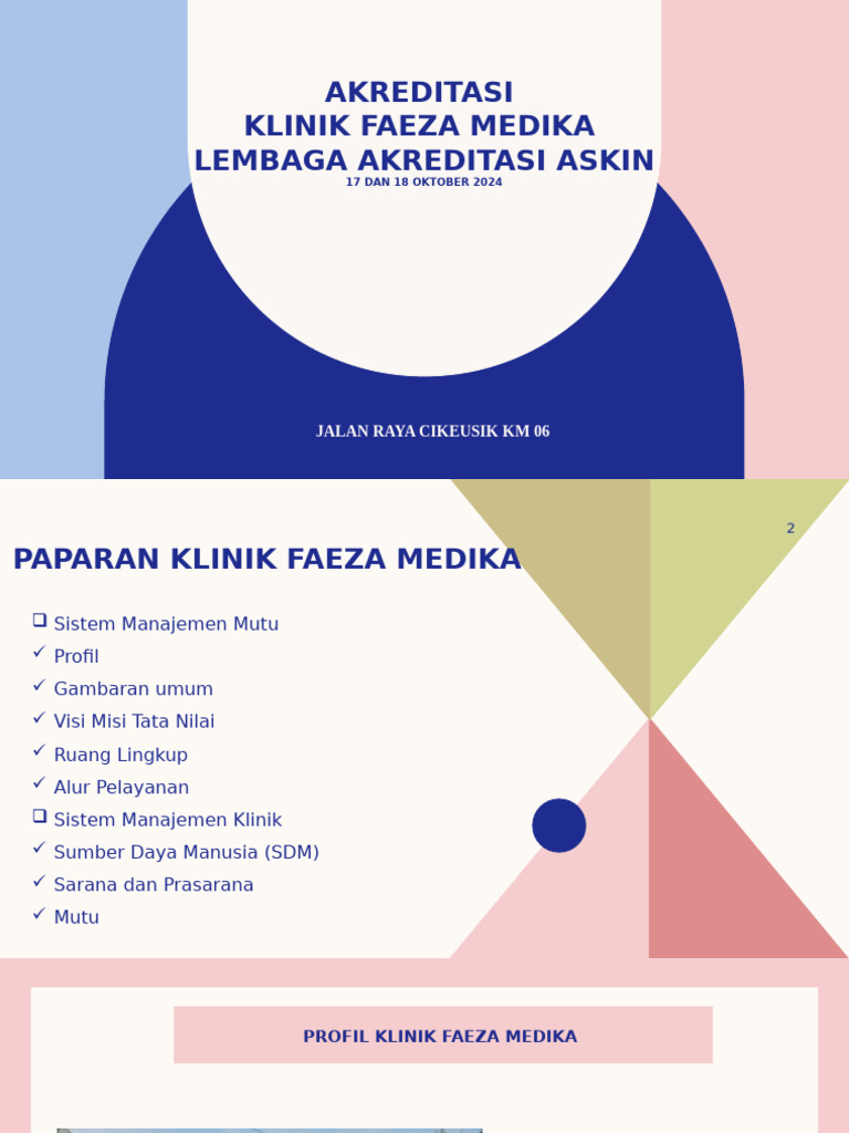 Akreditasi Klinik Faeza Medika 2024 | PDF