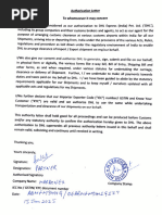 GST Authorization for Company Representation | PDF