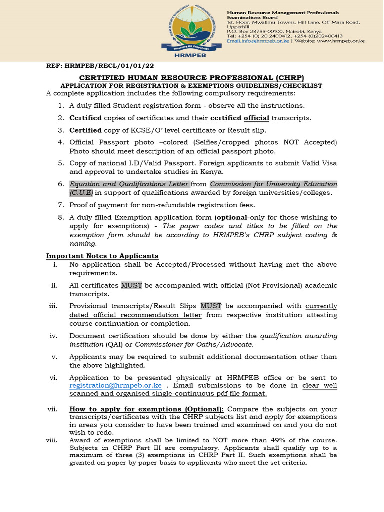 Application Requirements Checklist Subject List | PDF | Human Resource ...