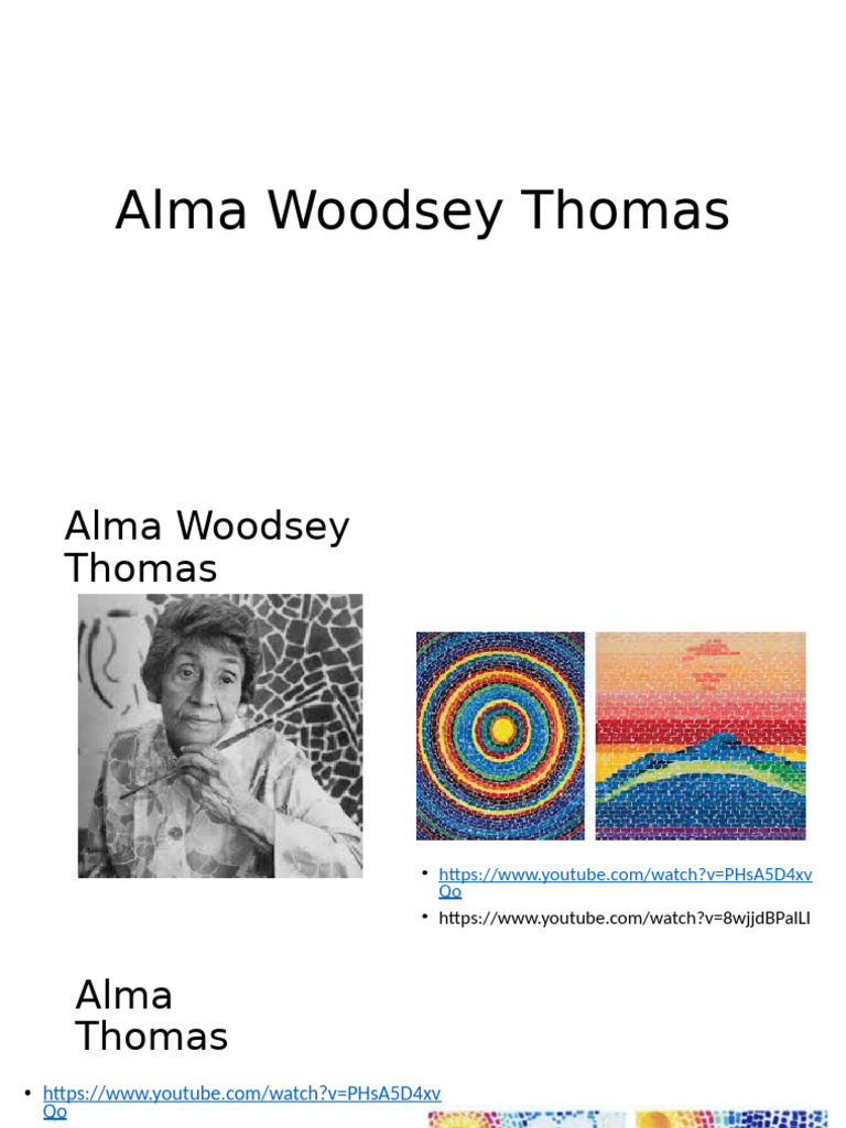 Alma Thomas Landscape Painting Techniques | PDF