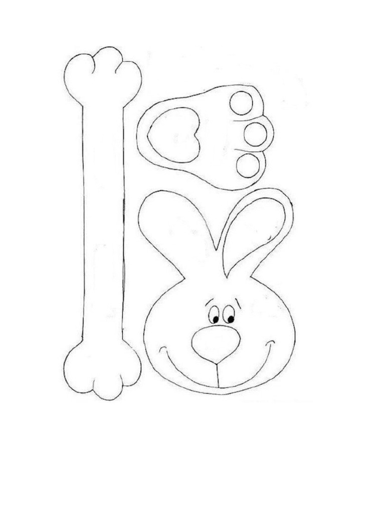 Molde Conejo de Pascua | PDF