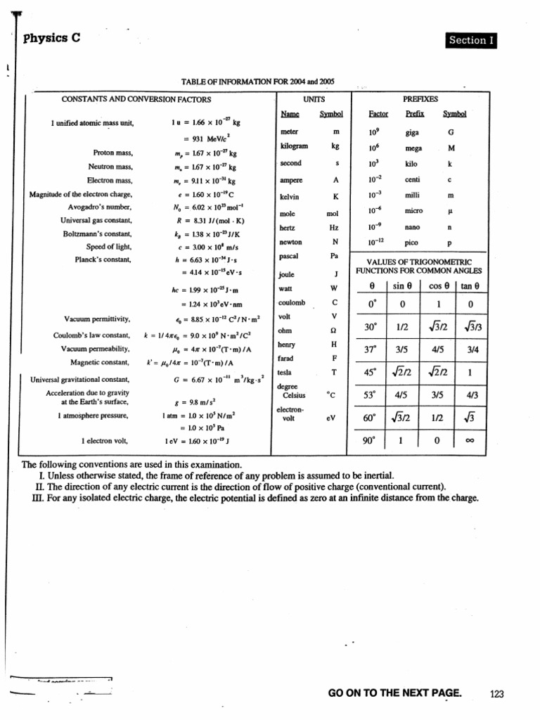 AP Physics C 2004 MCQ Solutions | PDF | Electromagnetic Induction ...