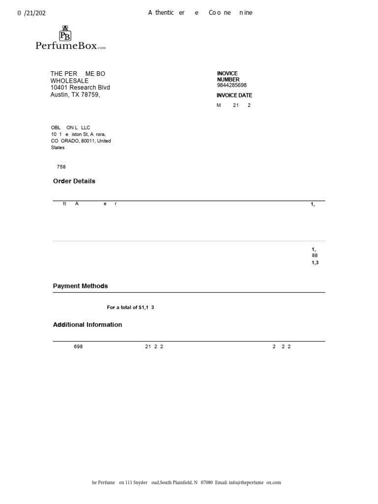 Perfume Box-Lattaf-Usa PDF | PDF | Invoice | Business Documents
